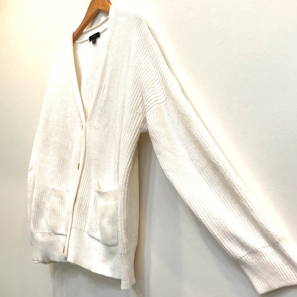J. Crew | Sweaters | J Crew Vneck Cotton Cashmere Cardigan Sweater M ...